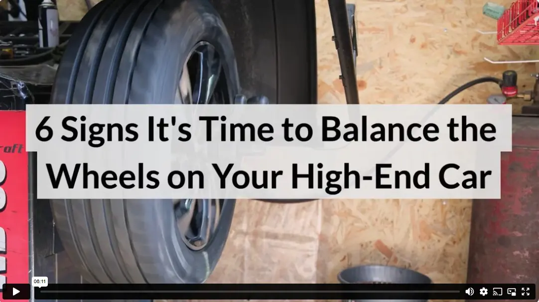 It's Time to Balance the Wheels on Your High-End Car